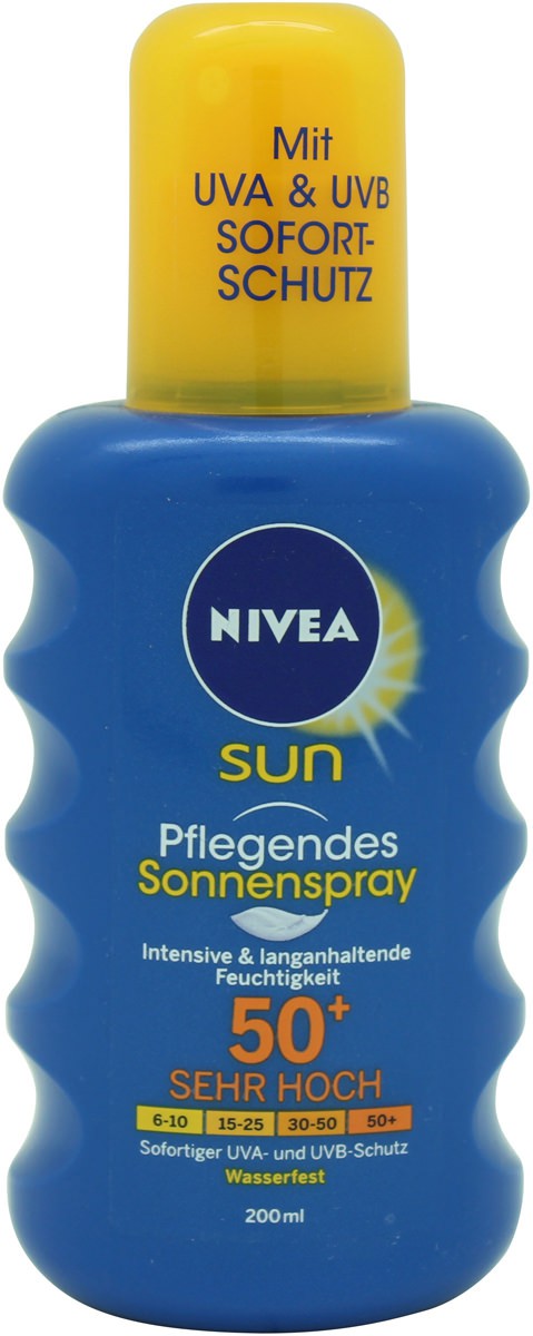 Nivea Sun pflegendes Sun-Spray LF 50+, sehr hoch 200ml | saymo.de ...