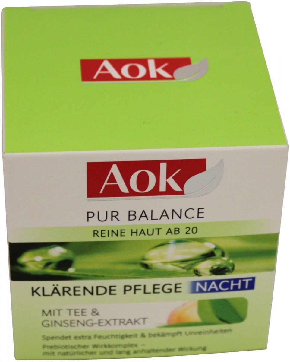 Aok Pur Balance Klärende Pflege Nacht 50ml | saymo.de - Lebensmittel ...