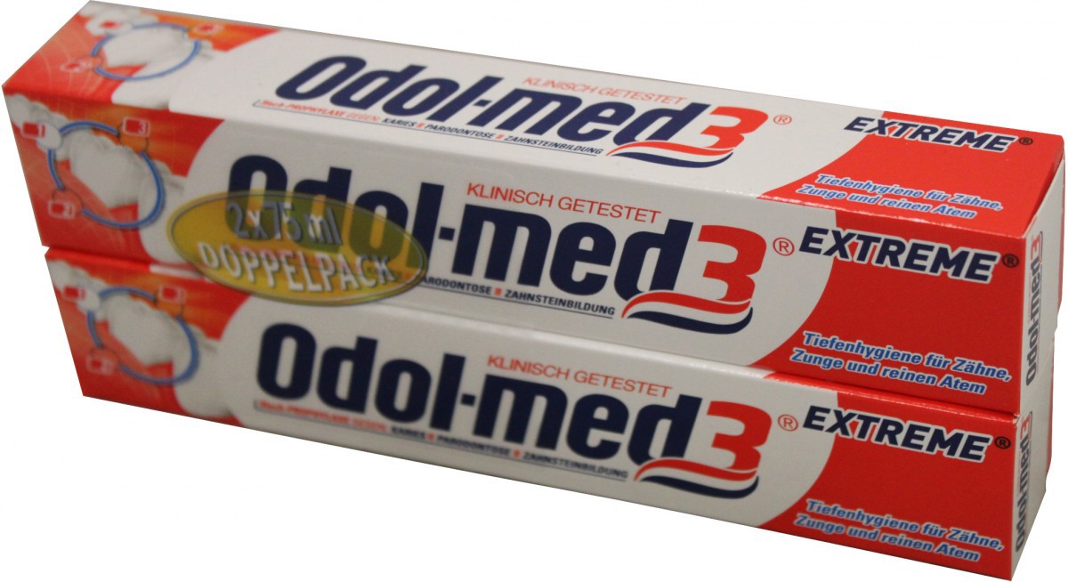 Odol-med 3 Extreme Tiefenhygiene 2 x 75ml Hygiene & Kosmetik