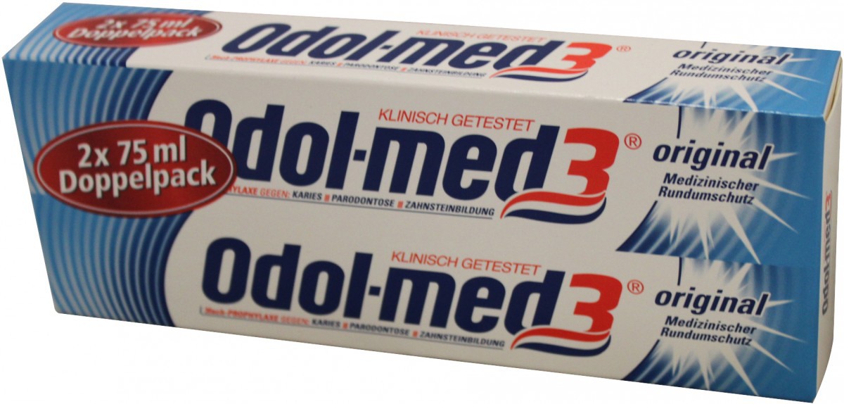 Odol-med 3 Zahncreme original 2 x 75ml Hygiene & Kosmetik
