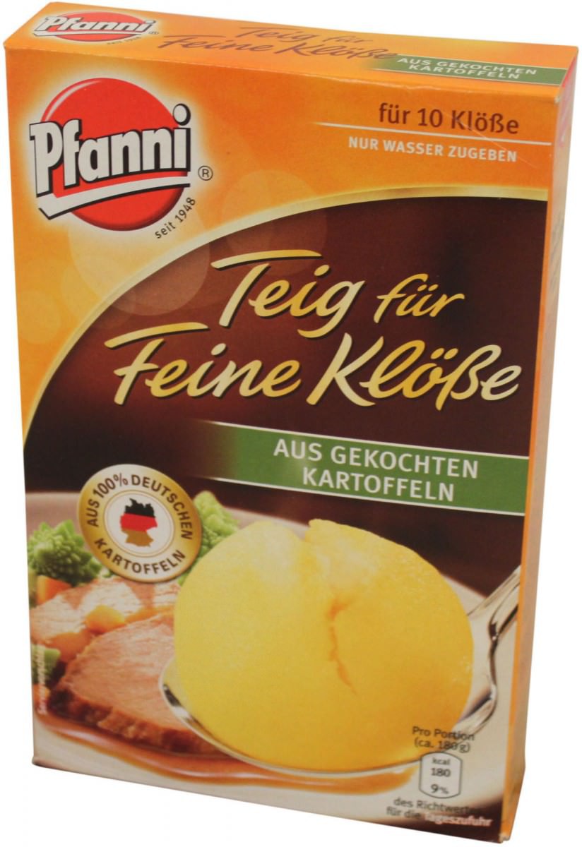 Pfanni Teig für Feine Klöße für 10 Klöße für 0,625L Flüssigkeit | saymo ...