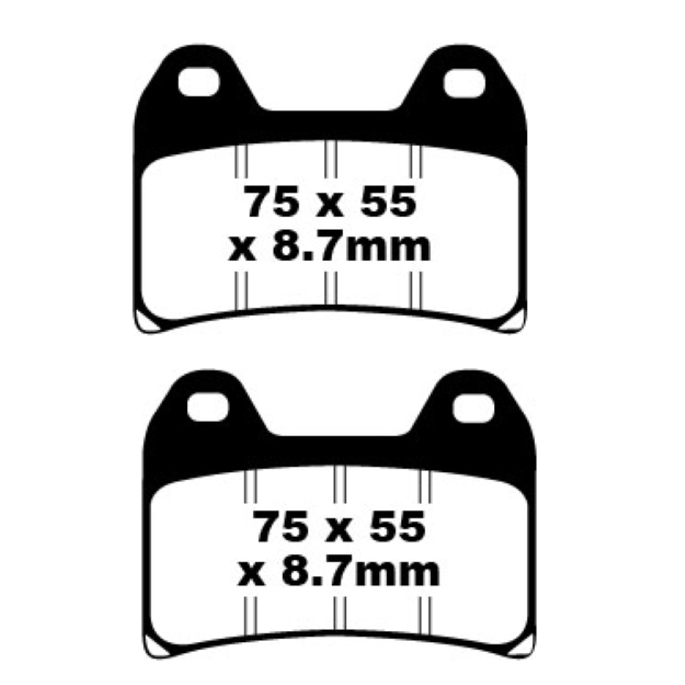 Bremsbeläge EBC FA 244 FA244 Bremsklötze vorne mehrere Ausführungen ...