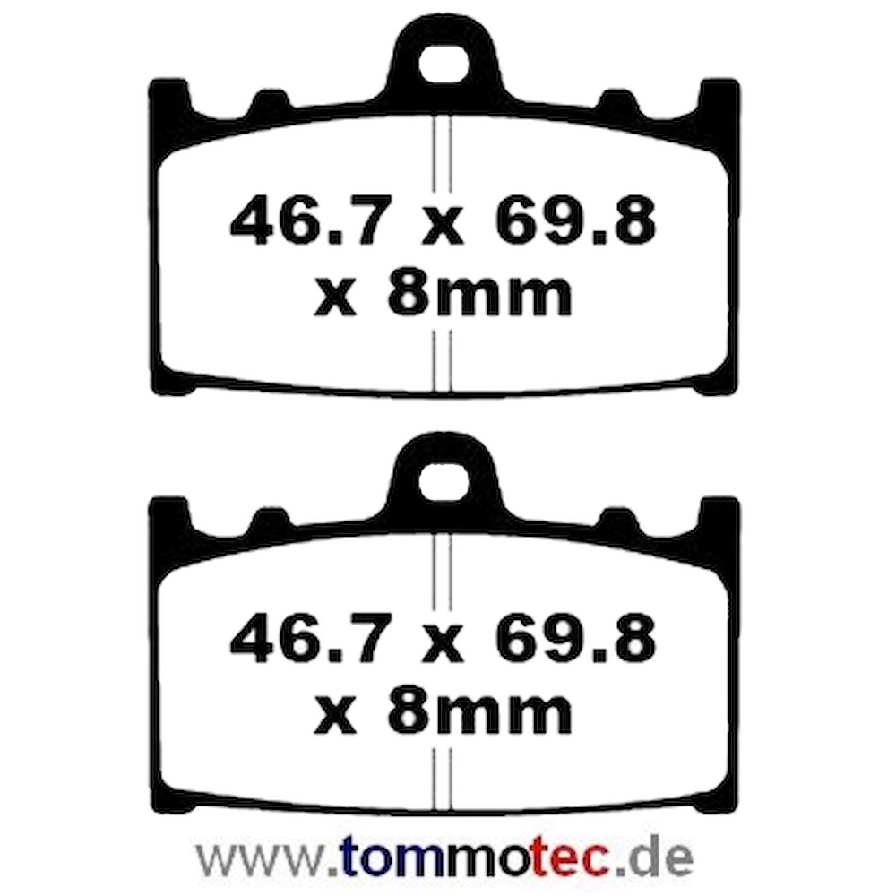 Bremsbeläge EBC FA 158 HH FA158HH Sinter Bremsklötze vorne | tommotec.de