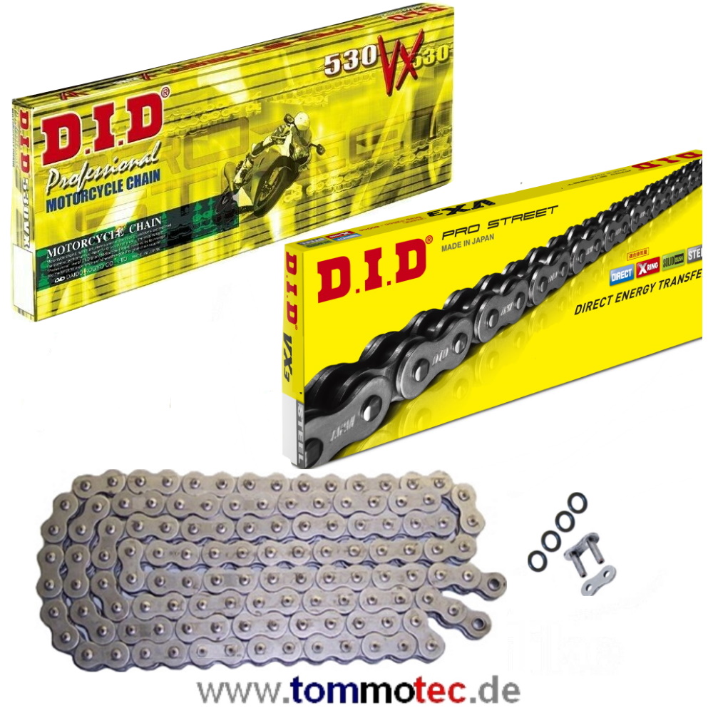 DID Motorcycle Chain D.I.D 530VO O-Ring Motorcycle Drive Chain ...