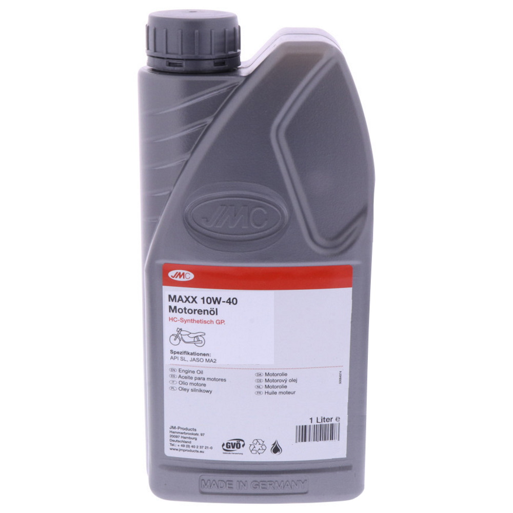 10W-40 Öl 4 Takt HC-Teilsynthetisch GP 1 Liter JMC Motoröl 10W40 ...