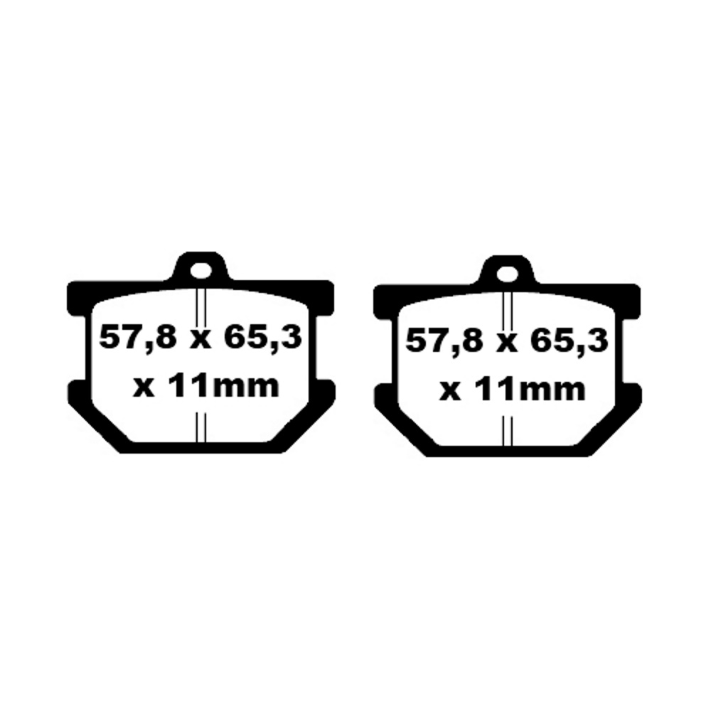 Bremsbeläge EBC FA 34 FA34 FA034 FA 034 Standard Bremsklötze Yamaha ...