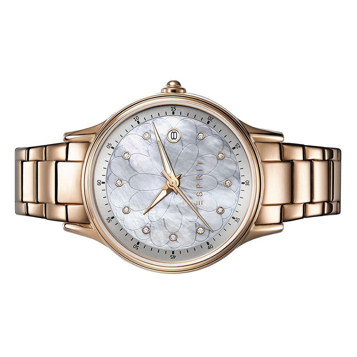 Esprit Damen Uhr Armbanduhr Jane Rosé Edelstahl ES108622003