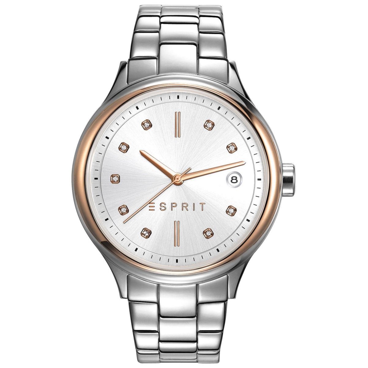 Esprit Damen Uhr Armbanduhr Caroline silber Edelstahl ES108552001