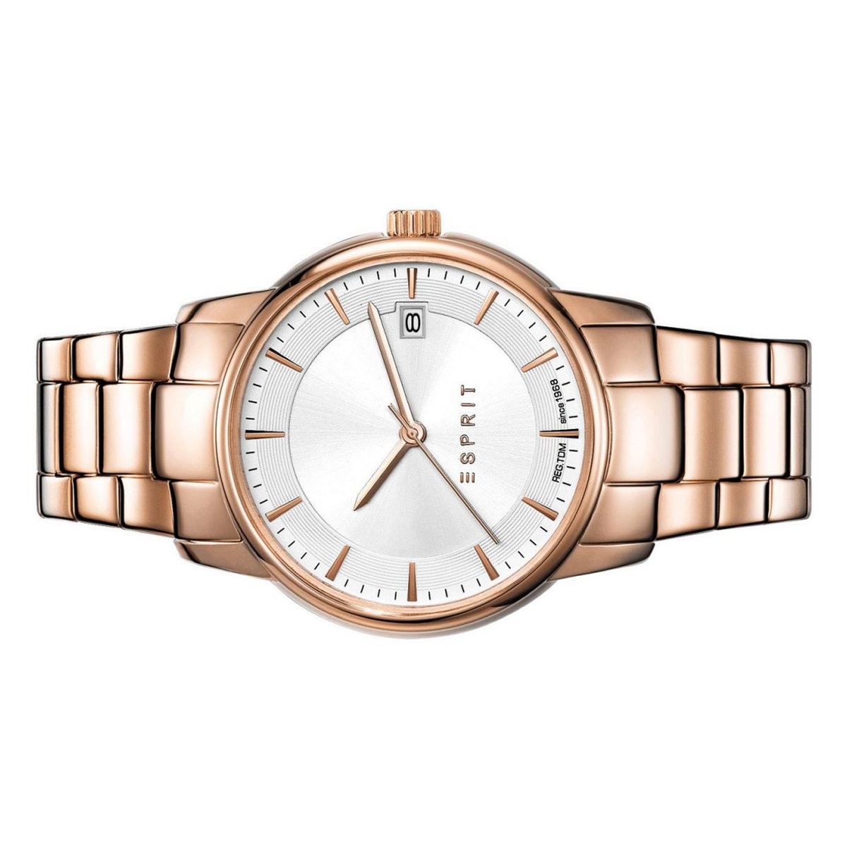 Esprit Damen Uhr Armbanduhr Victoria Edelstahl Rosé ES108382002