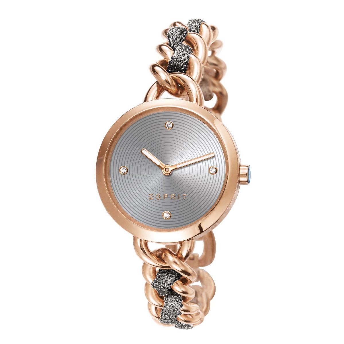 Esprit Damen Uhr Armbanduhr Lily Edelstahl Rosé ES107952003