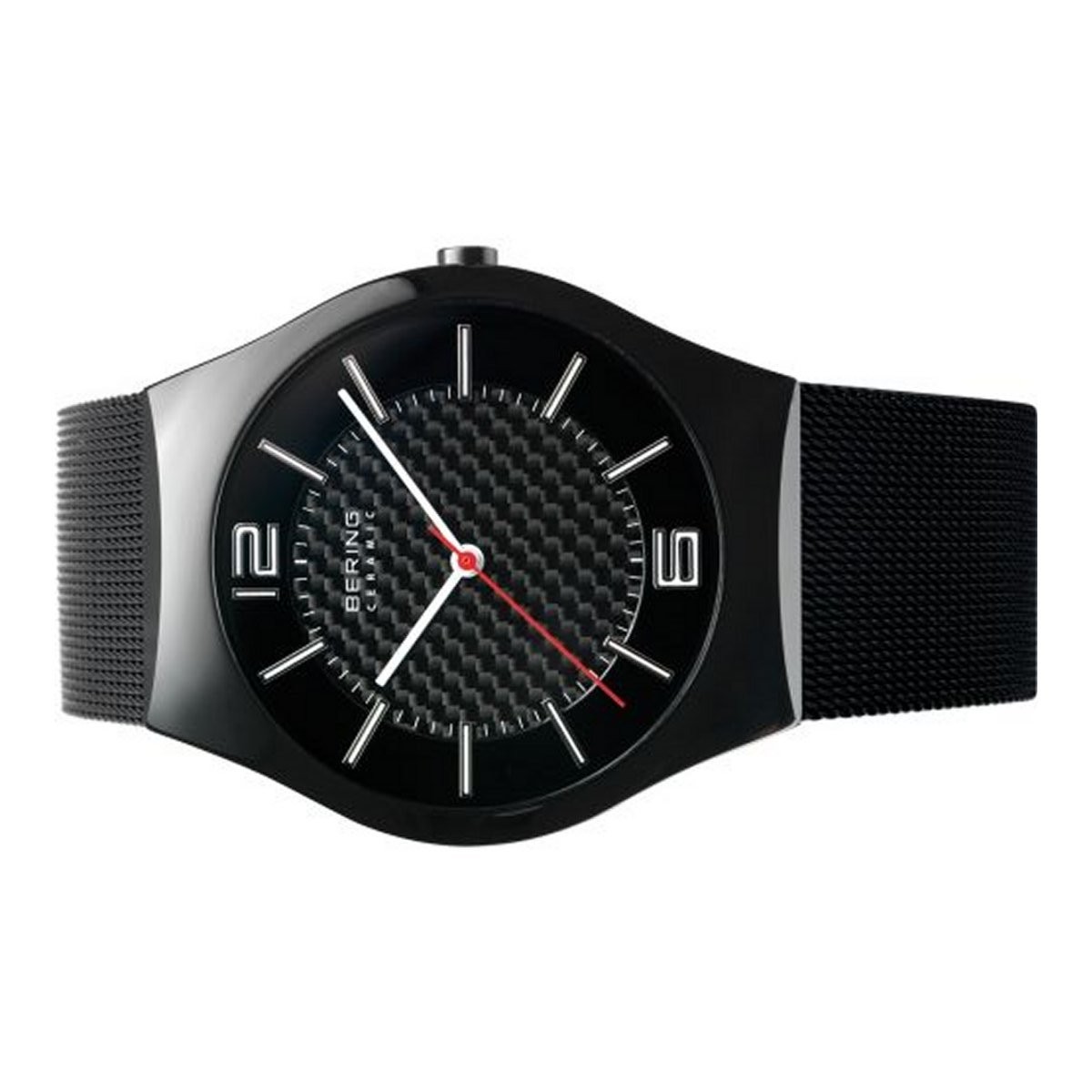 Bering Herren Uhr Armbanduhr Slim Ceramic - 32039-449 Meshband