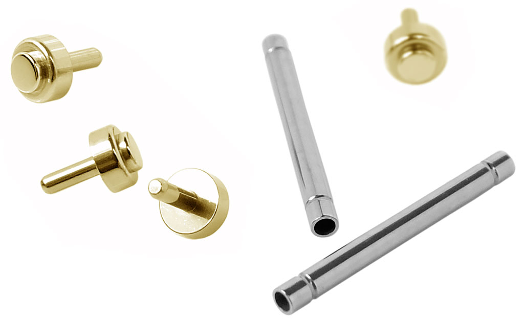 Minott • Stifte Bandstifte Ø 1,5 16mm Edelstahl goldfarben • 34233 ...