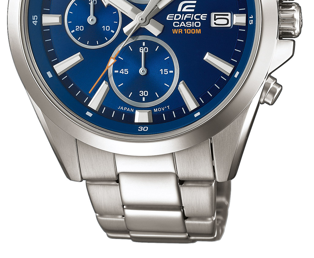 Casio Edifice Analog Herrenuhr Edelstahl silbern EFV-560D-2AVUEF ...
