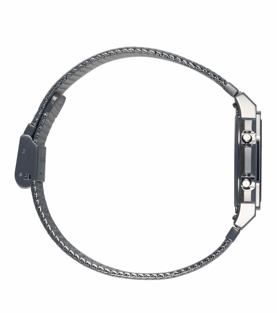 Casio Vintage Klassiker Digitaluhr Mesh Band Edelstahl A1000MA-7EF ...