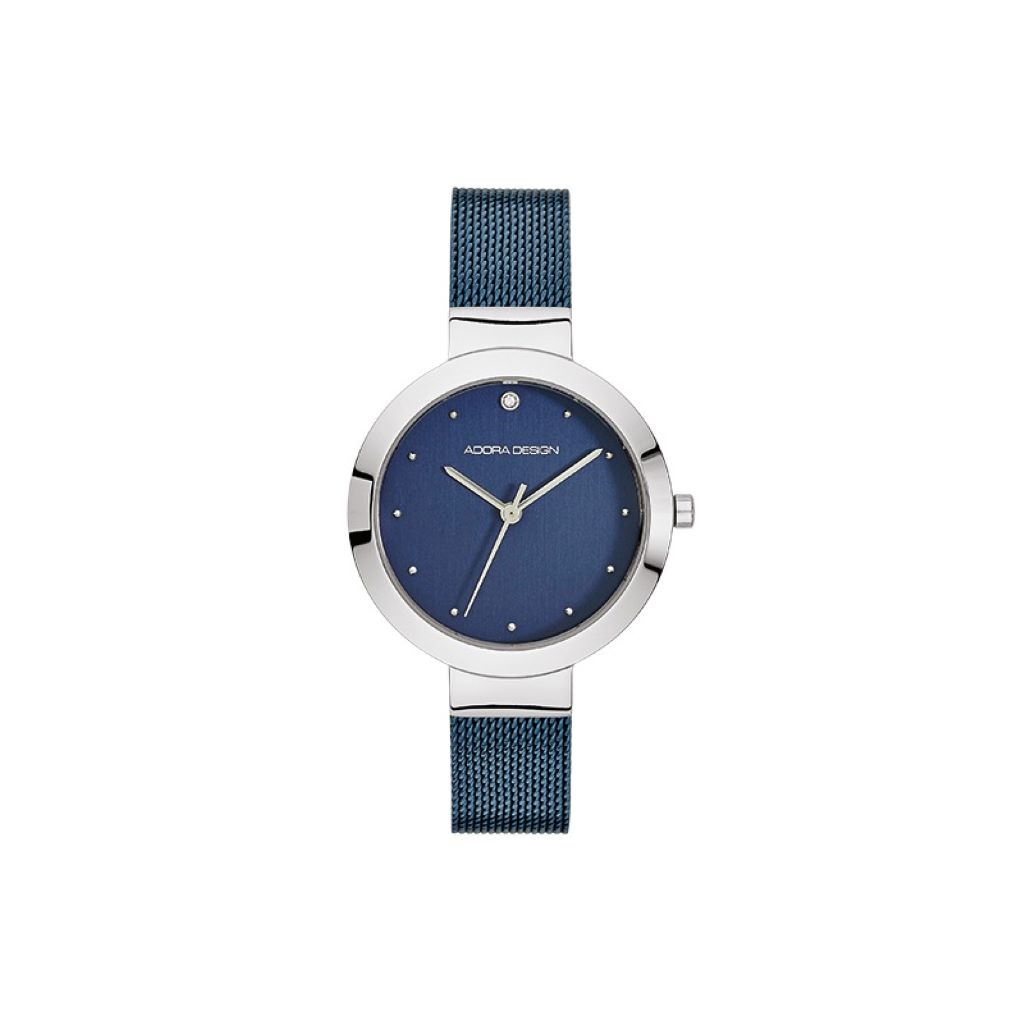 Adora Design Damenuhr Ø 32mm Edelstahl silberfarben analog Quarzwerk ...