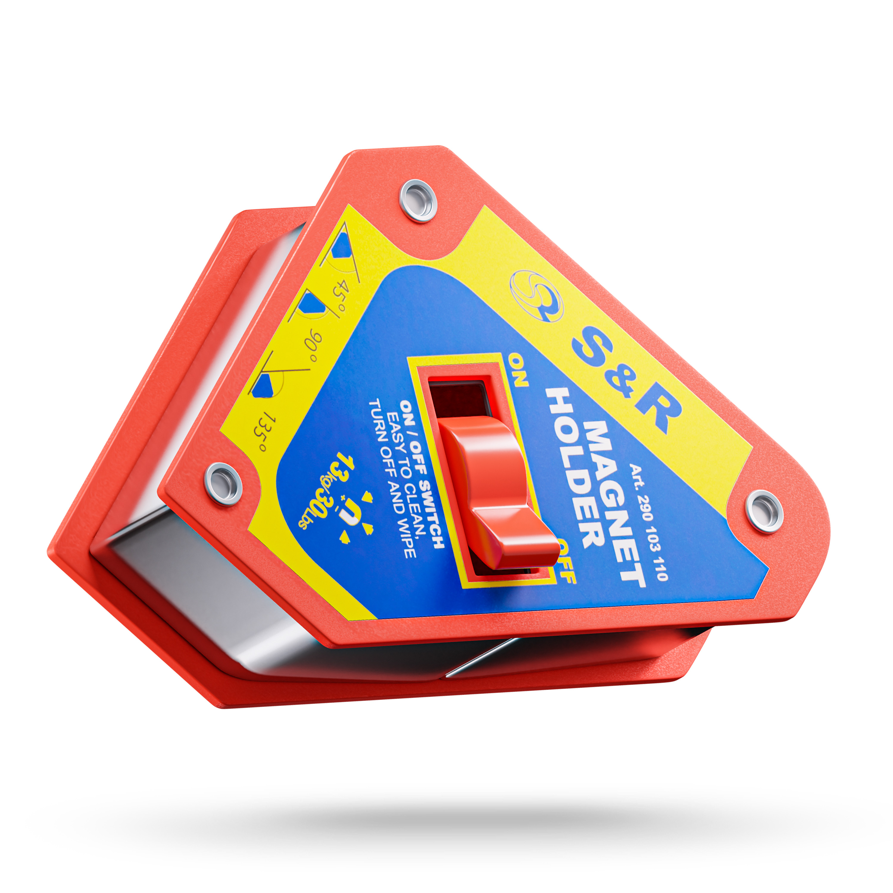 S&R Schweißmagnet mit Ein-Ausschalter - Winkelmagnet mit Haltekraft bis ...