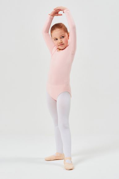 Long-sleeved ballet leotard "Lilly", ballet pink