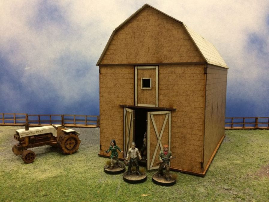 The Walking Dead Greene Family Farm Scenery Kit all out War Mantic Game ...