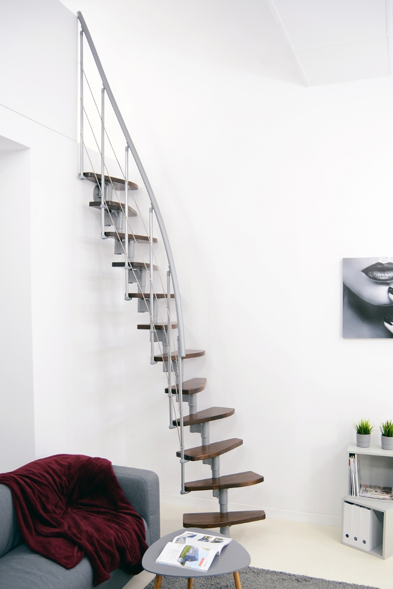 Minka Mittelholmtreppe Nizza Walnuss | Treppen Shop - Treppen online kaufen