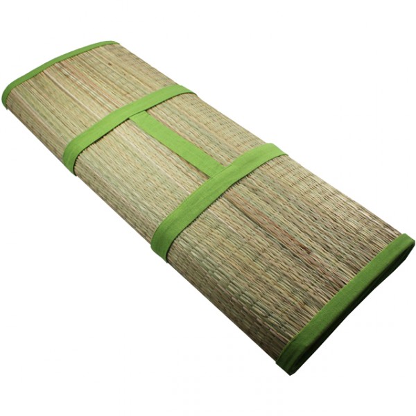 Faltbare Bast Strandmatte unifarben 190x60cm Kopfkissen Badematte ...