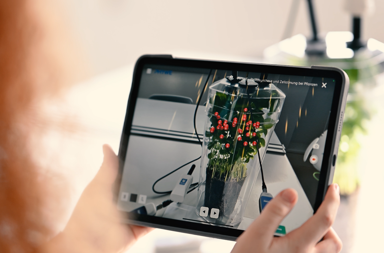 AR content for DEMO photosynthesis and cellular respiration | PHYWE