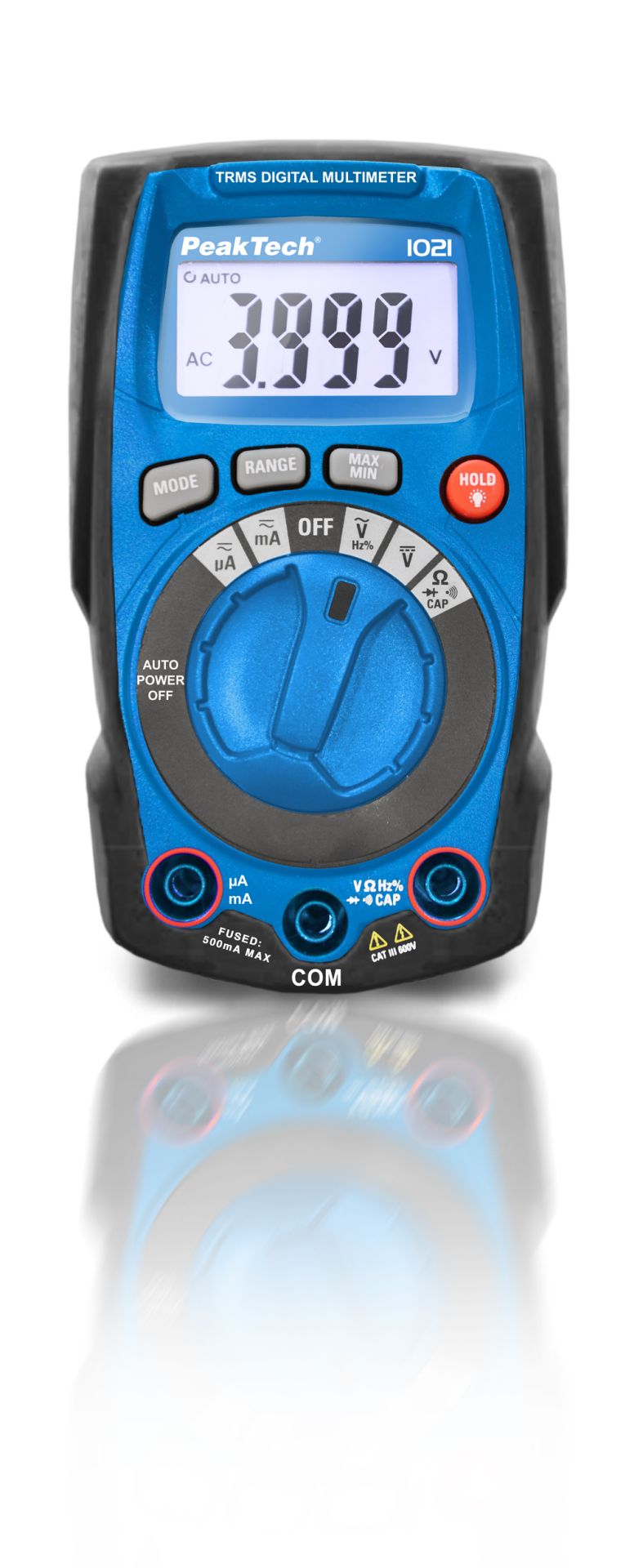 Digital multimeter, 600V AC/DC, 400 mA AC/DC, automatic range selection ...