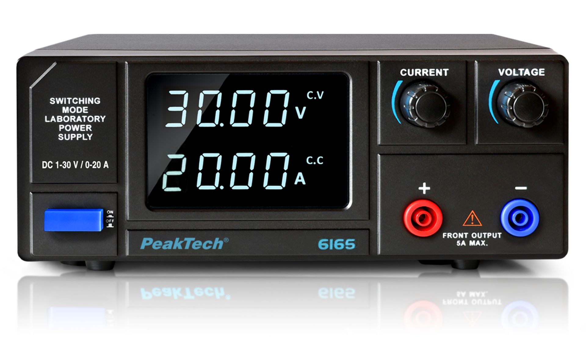 DC Switching Model Power Supply, 1 - 30V / 0 - 20A | PHYWE