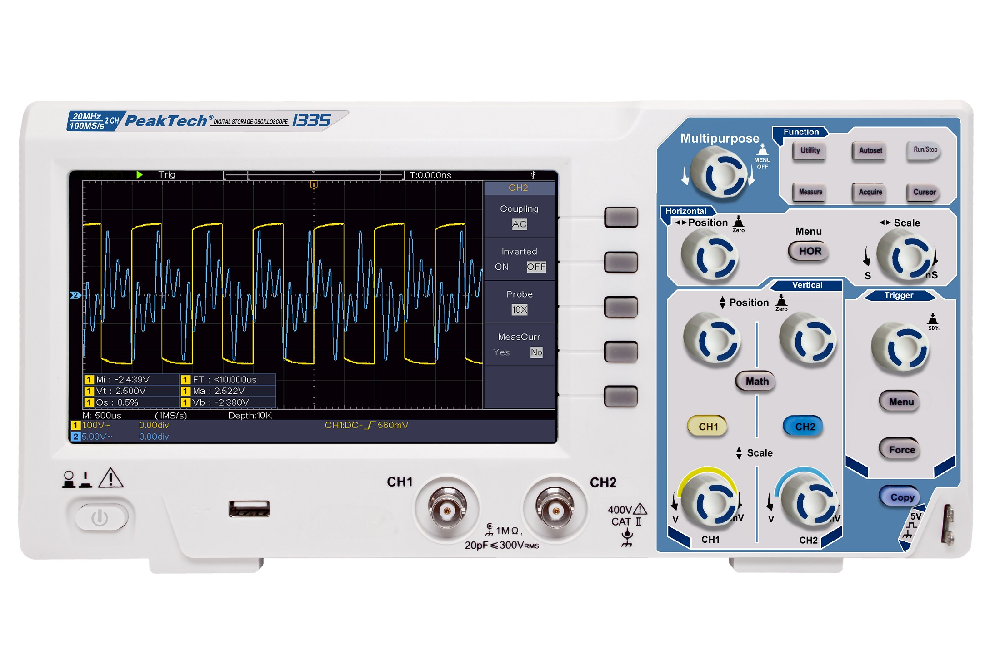 Digital Storage Oscilloscope 20 MHz 2 Channels 100 MS s PHYWE Digital Storage Oscilloscope 20 MHz 2 Channels 100 MS s PHYWE