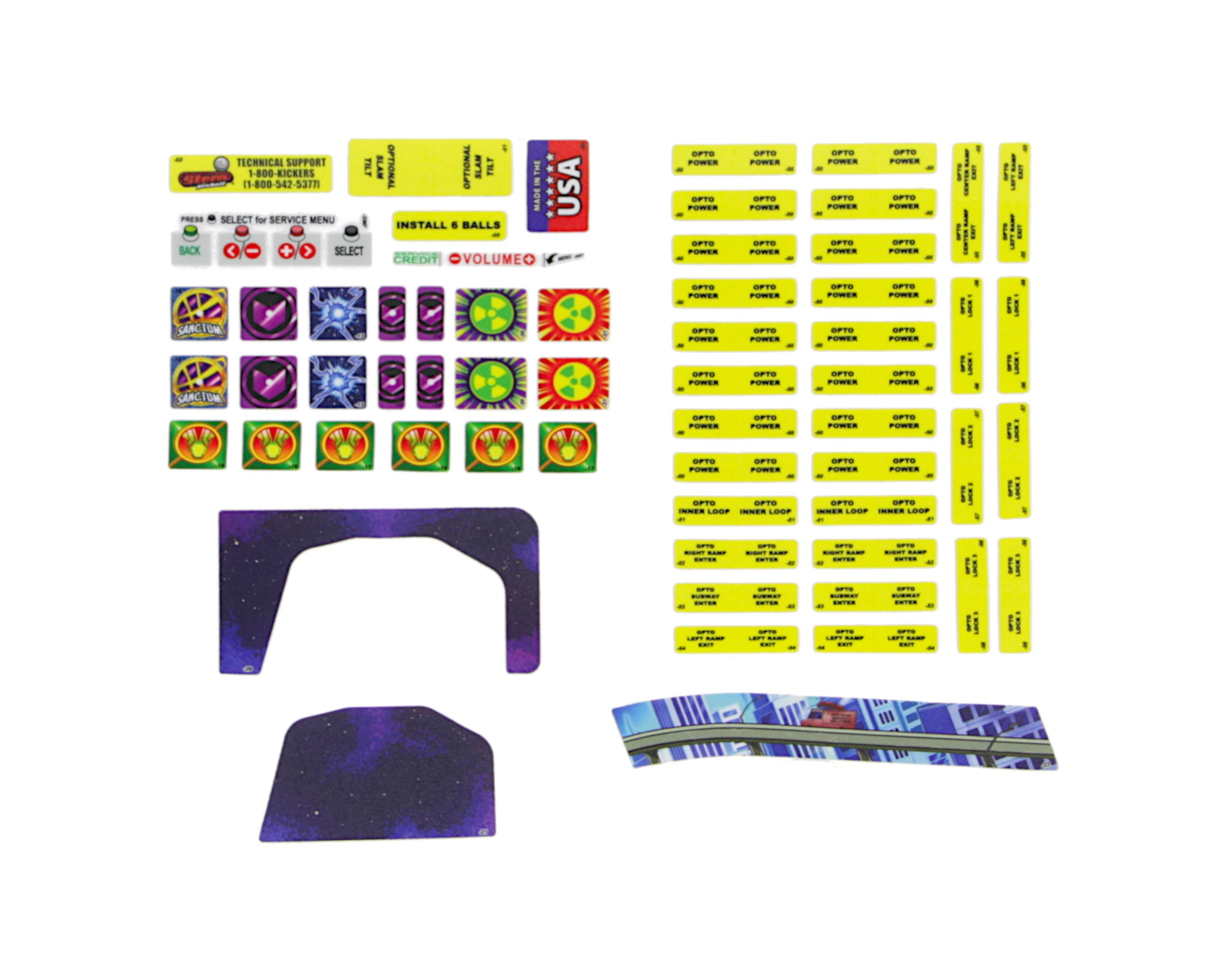 Avengers Playfield Decals Kit #802-5000-R1 | STERN STORE EU