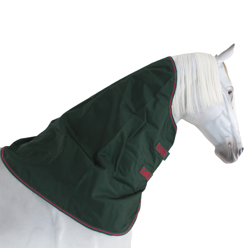 Horseware Rambo Original Hood Lite 0g - Vert/Rouge | HorSeven GmbH
