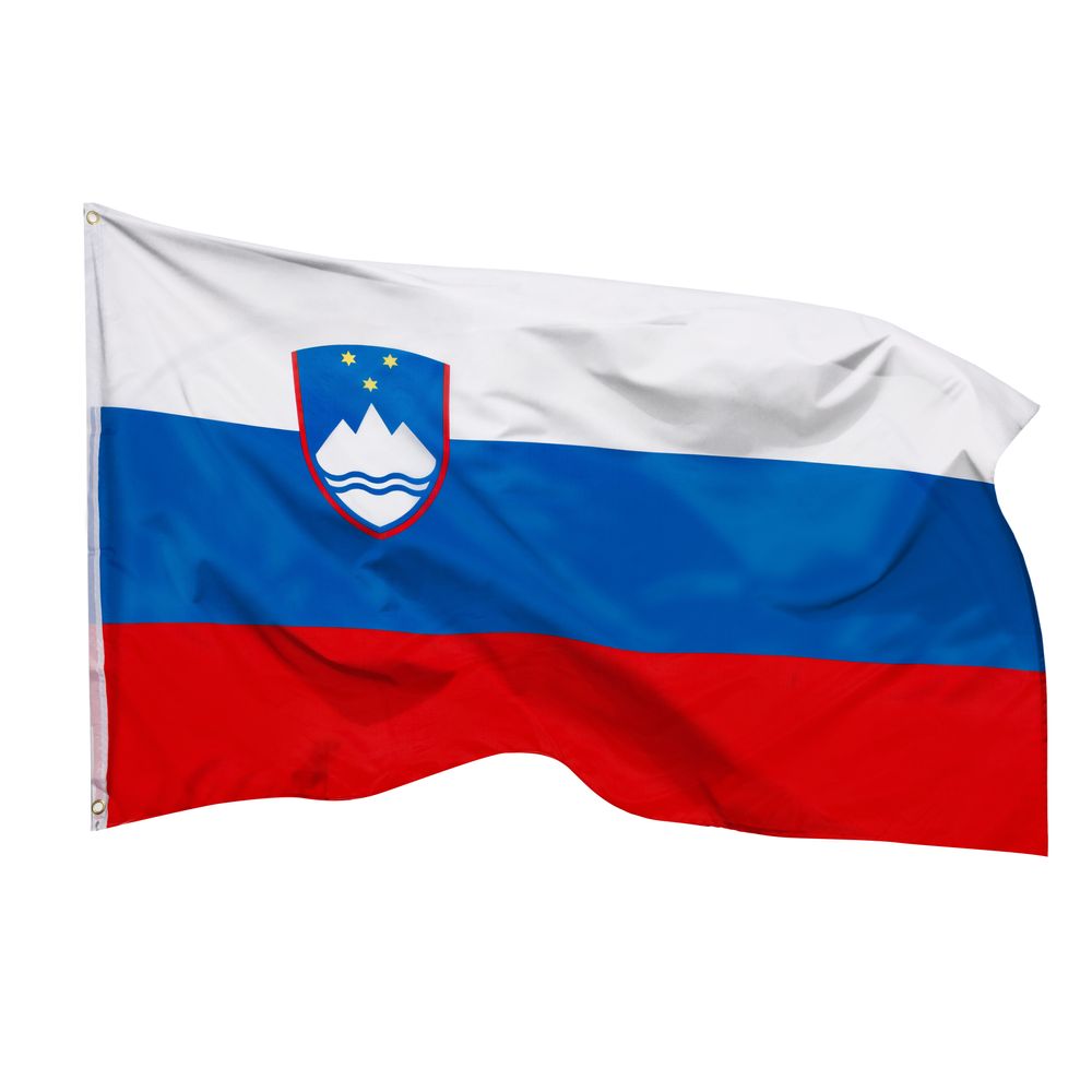 Buy Slovenia flag in the size 90 x 150 cm | Order coloured contact ...