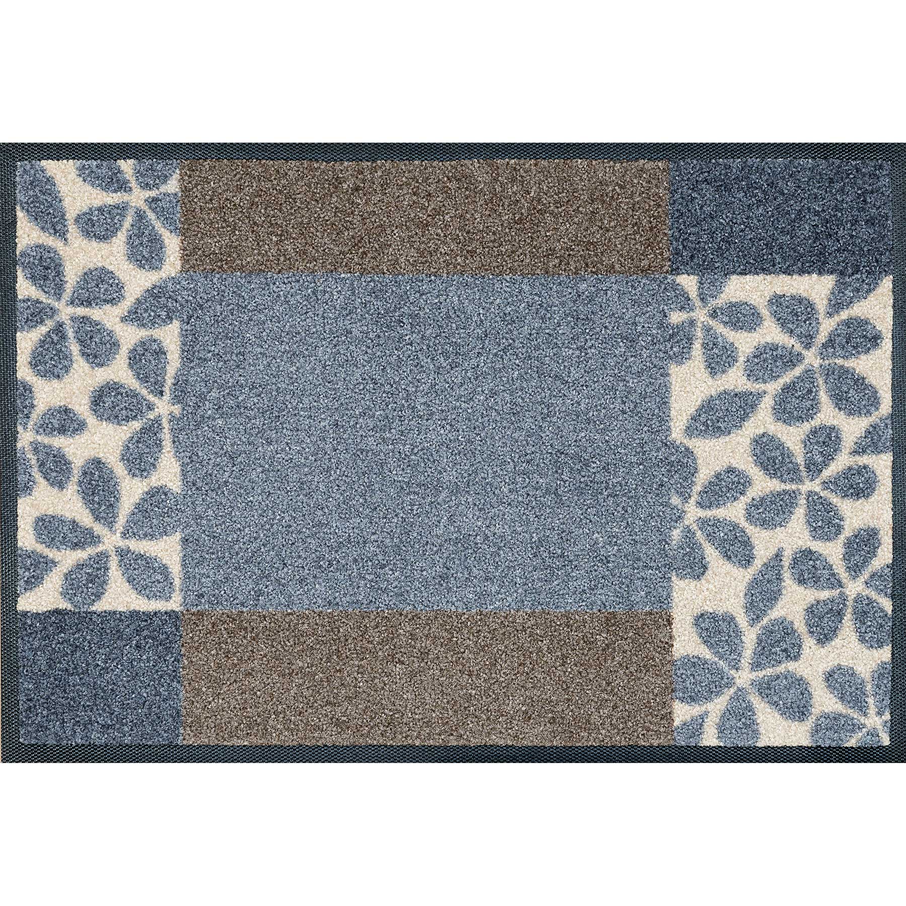 Wash+Dry Fußmatte waschbar Florita grey 40x60 cm Sauberlaufmatte ...