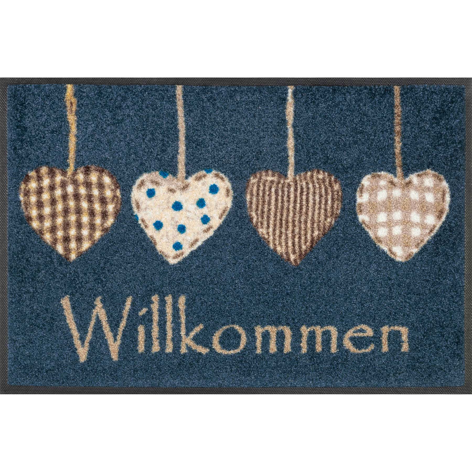 Wash+Dry Fußmatte waschbar Cottage Hearts 40x60 cm Sauberlaufmatte ...