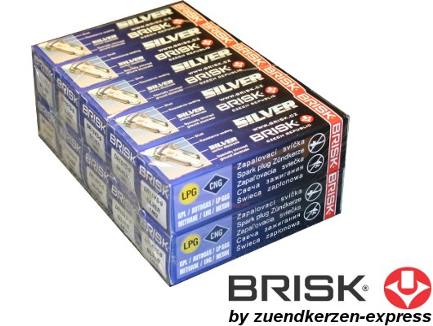 Spezial Angebot! BRISK Silver DR15YS 1334 Zündkerzen Benzin LPG GPL CNG ...
