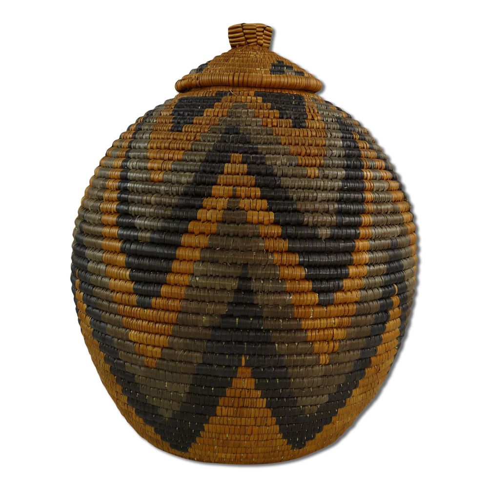 Geflochtener Korb mit Deckel "ukhamba", M | African Attitude | Wir ...