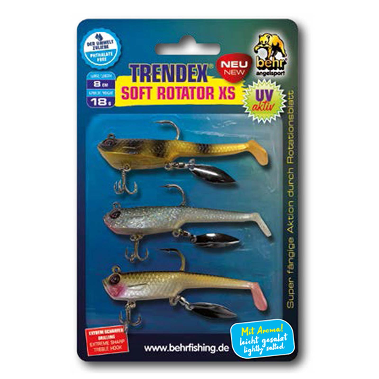 Behr Trendex Soft Rotator XS Set Gummifisch-Set | Ihr Angelshop für Angelsport und Angelausrüstung