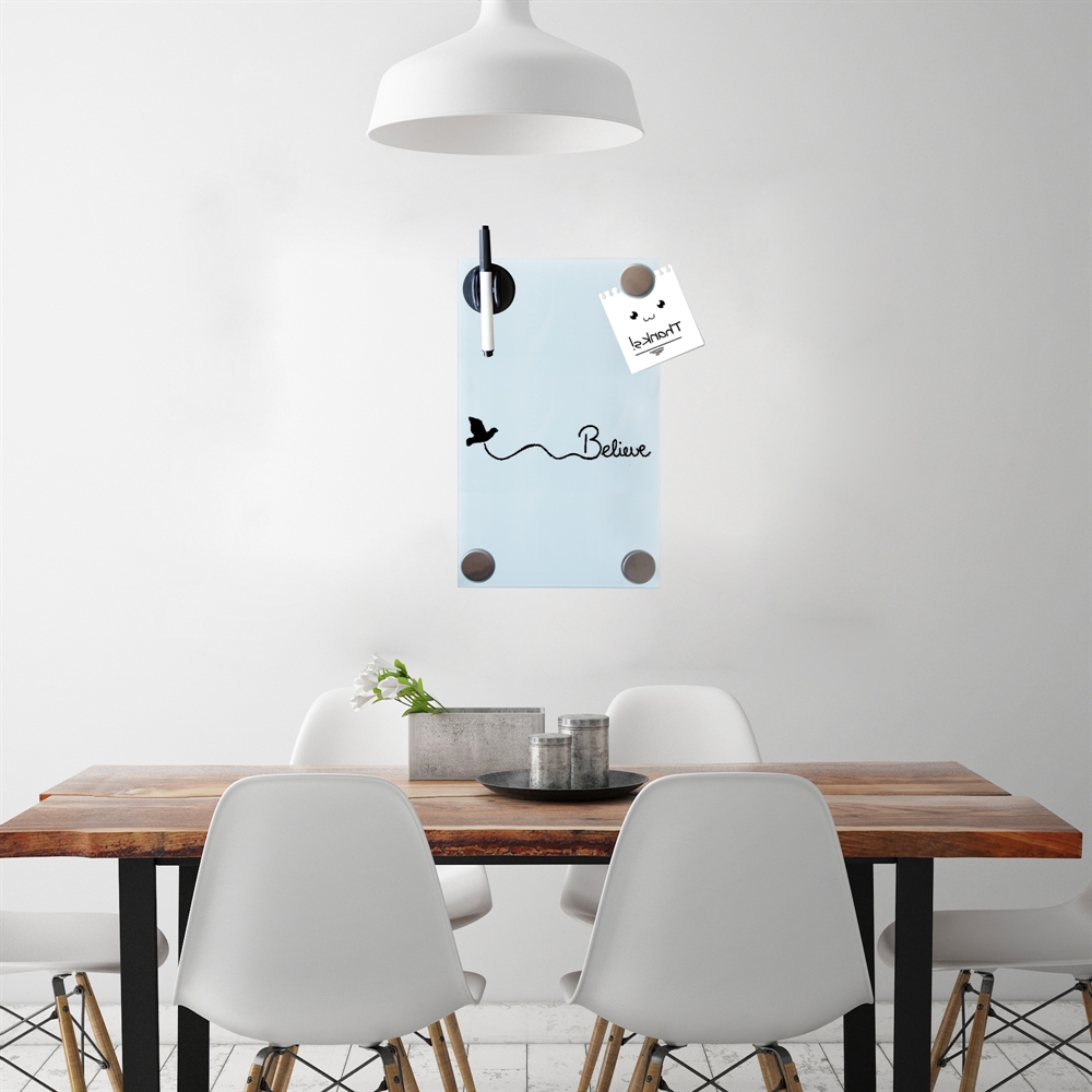 Glasmagnettafel - 300x500x4 mm - Weiß | Mucola Online Shopping