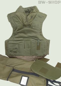 Polizei kugelsichere Weste + Tasche Herren Schussweste Sk1 Schutzweste