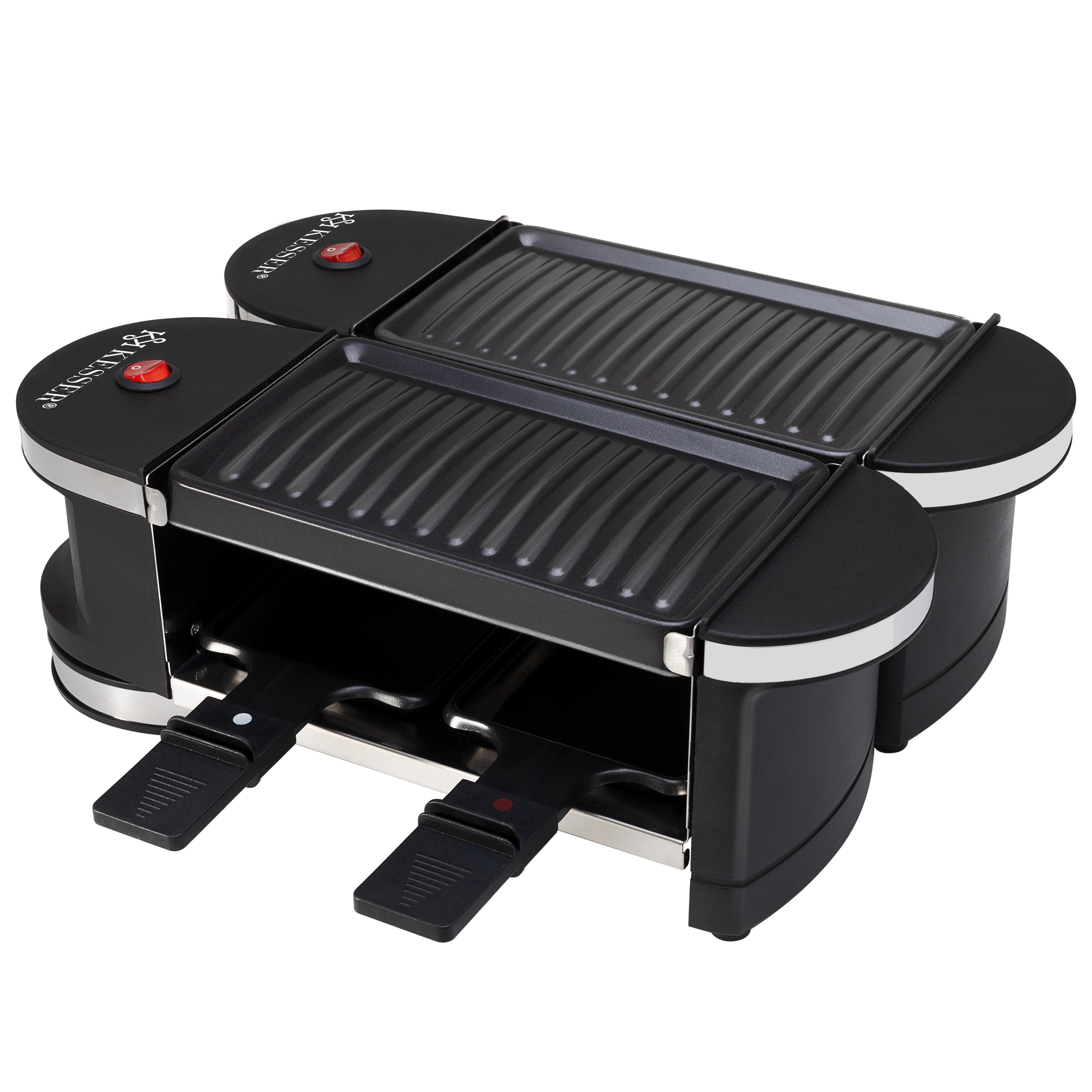 KESSER® 2in1 Raclette - Tischgrill, Grill Partygrill , für 4 Personen ...