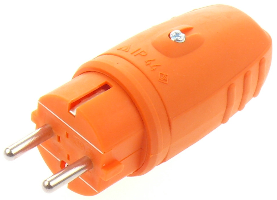 Schuko Stecker Kupplung Gummistecker Gummikupplung Schutzkontakt 3Polig 16A IP44 | eBay.de