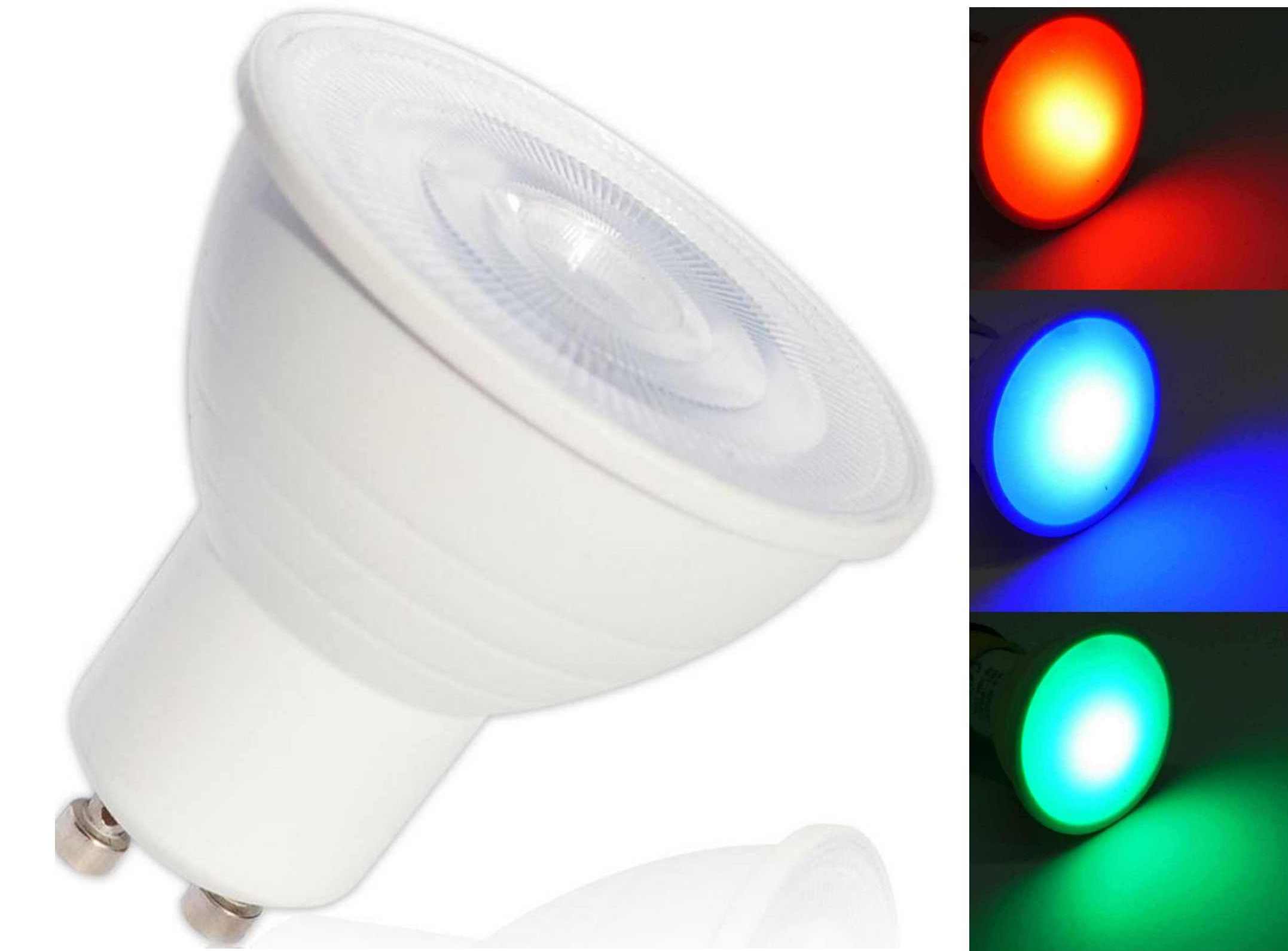 3x Led RGB Kaltweiss Gartenstrahler mit Timer Fernbedienung schwarz ...