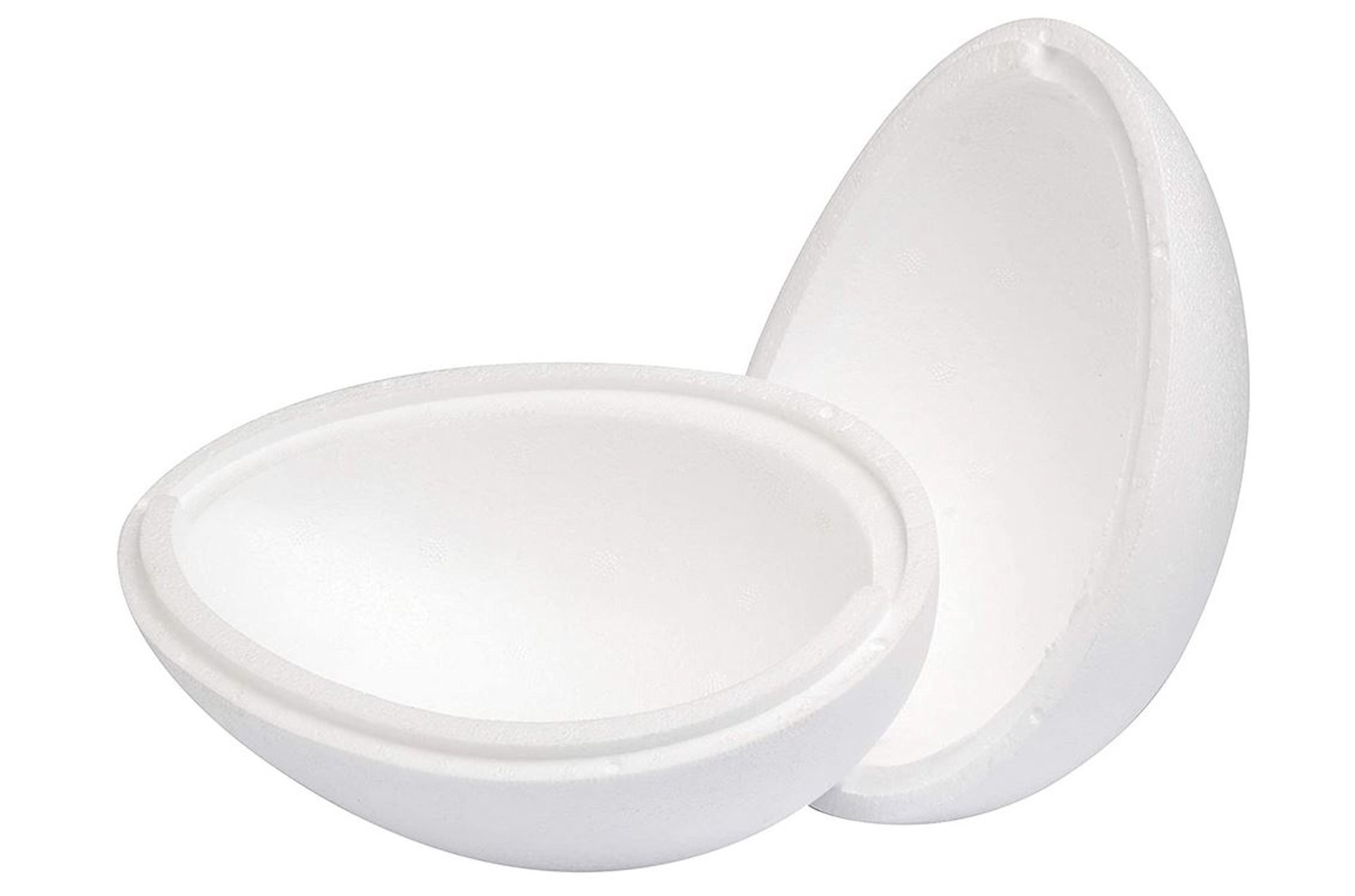 Großes Styropor Ei teilbar 210mm weiß zum befüllen,bemalen oder ...