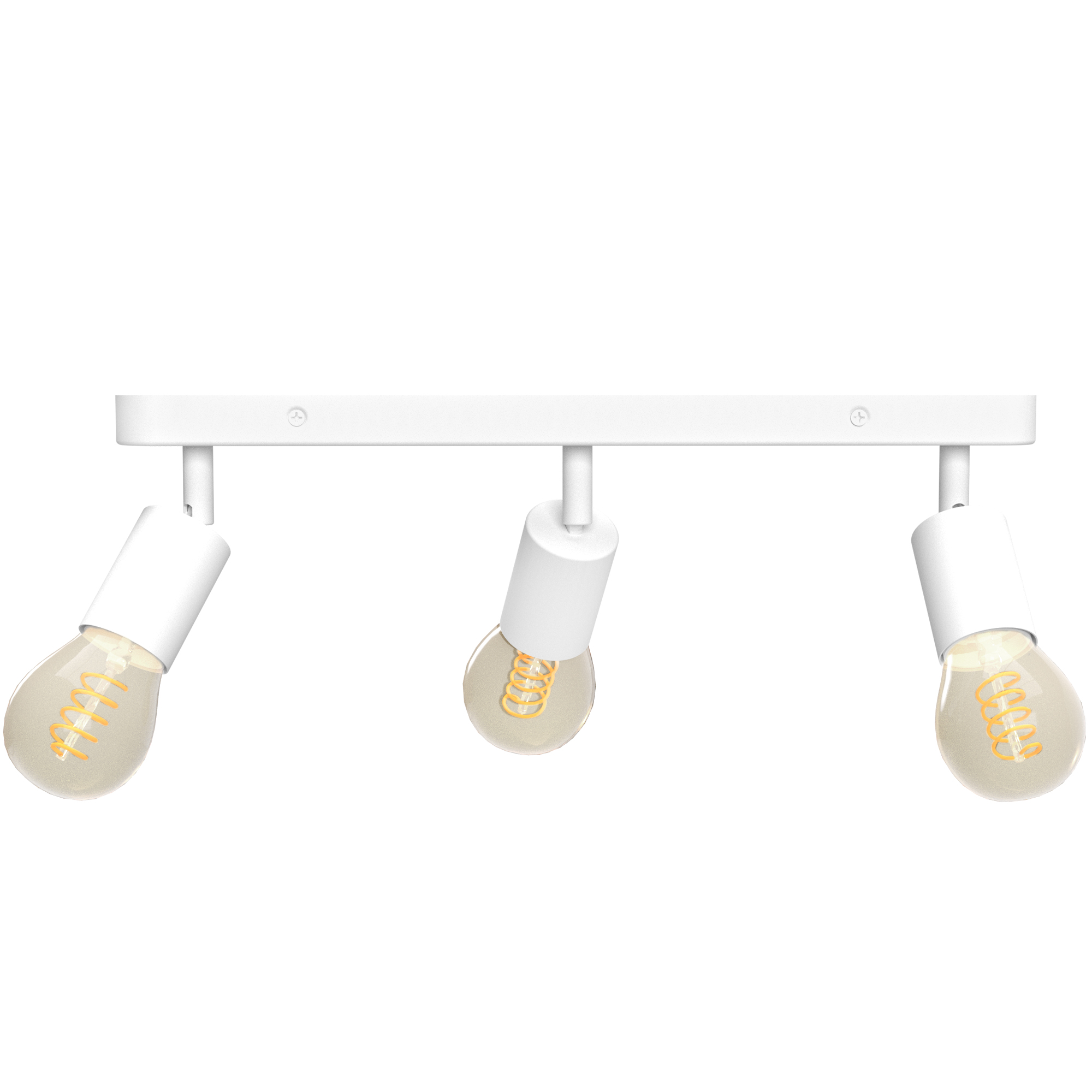 AWORA schlichte Deckenlampe 3 flammig weiss schwenkbar mit 3x LEDs A60 ...