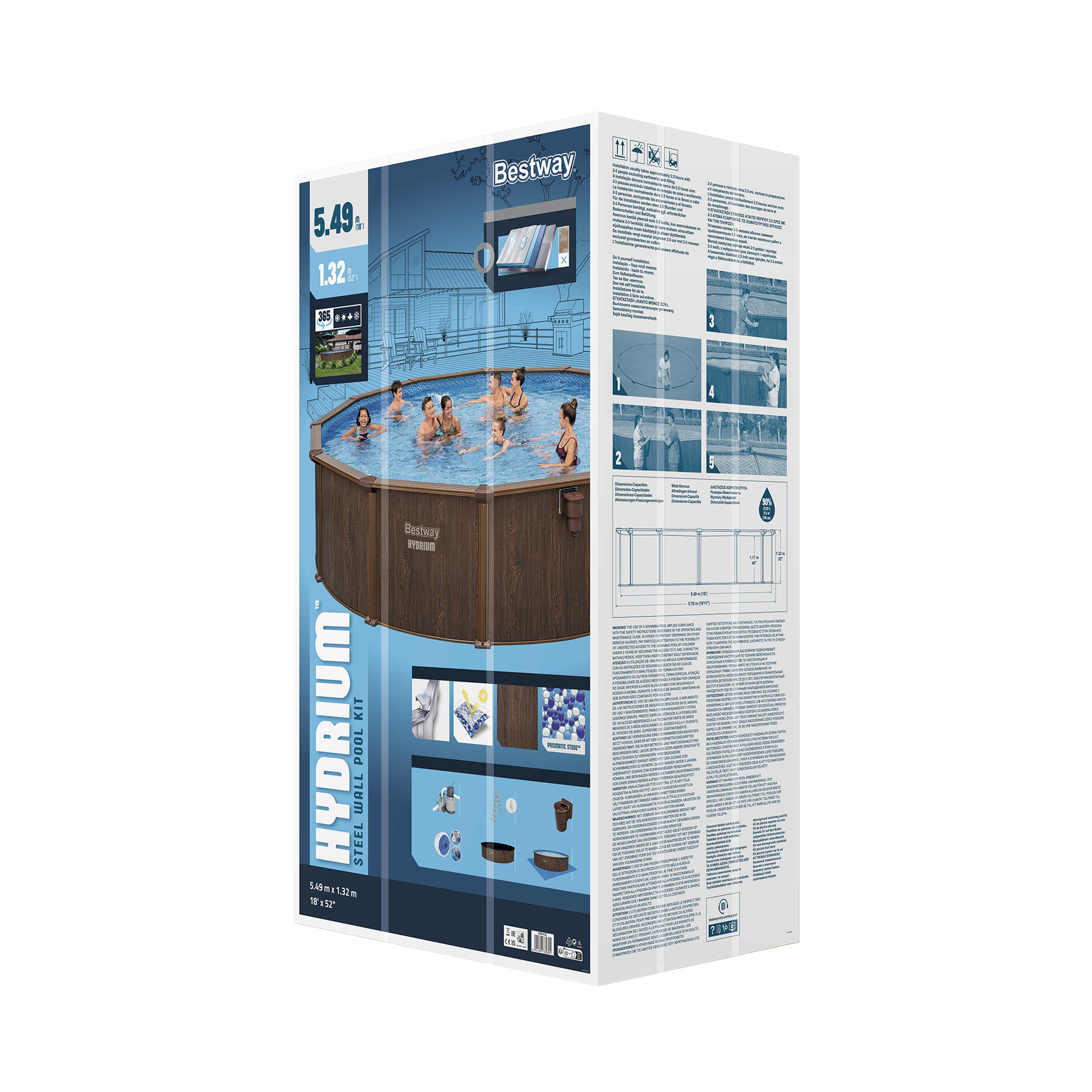 Bestway Pool Hydrium Komplett-Set 550 x 130 cm | GONSER.CH