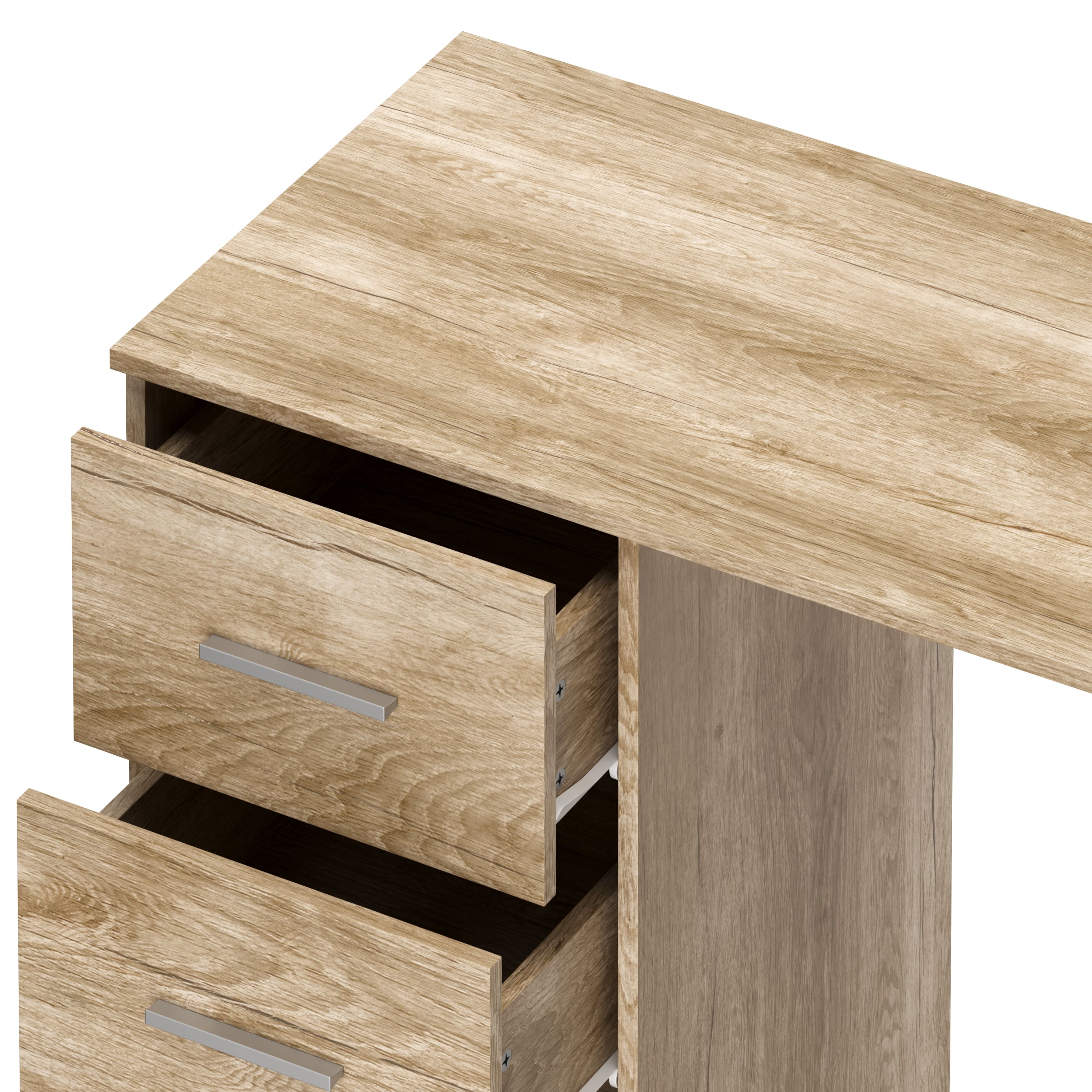 Bureau VEGA avec tiroirs 110 x 50 x 74 cm marron clair | Gonser.ch ...