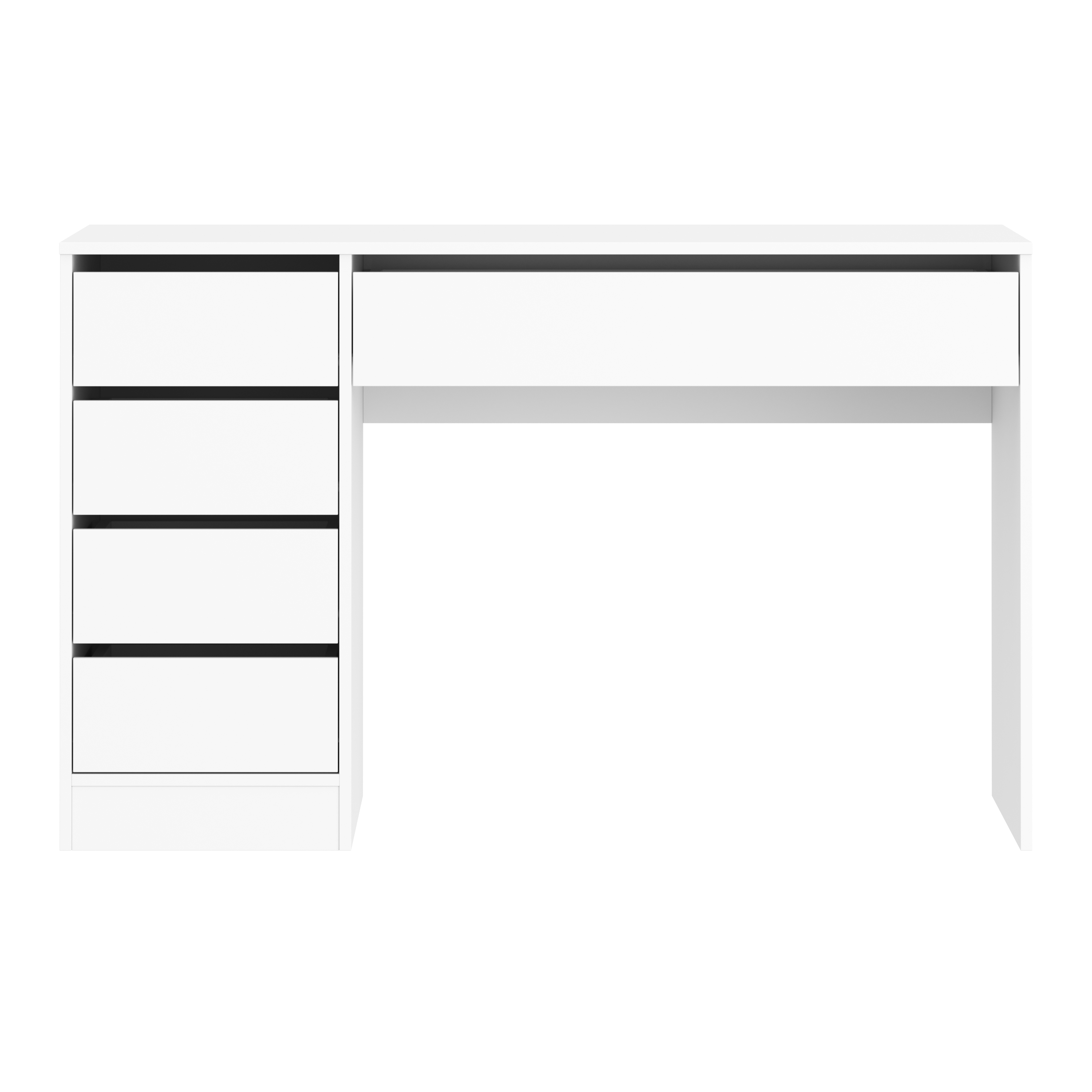 Schreibtisch RIGEL mit Schubladen 120 x 55 x 75 cm weiss | GONSER.CH