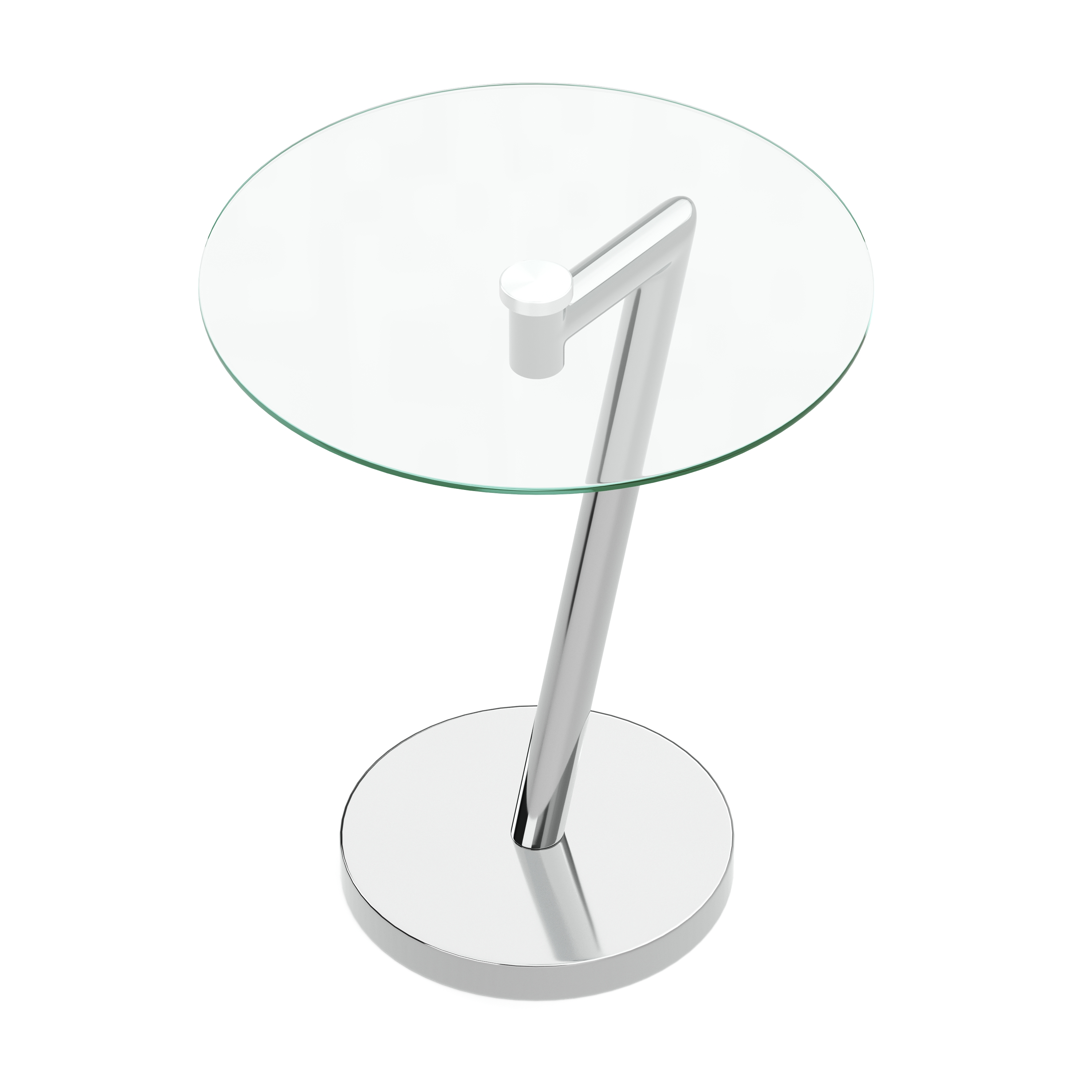 Glas Beistelltisch Rund