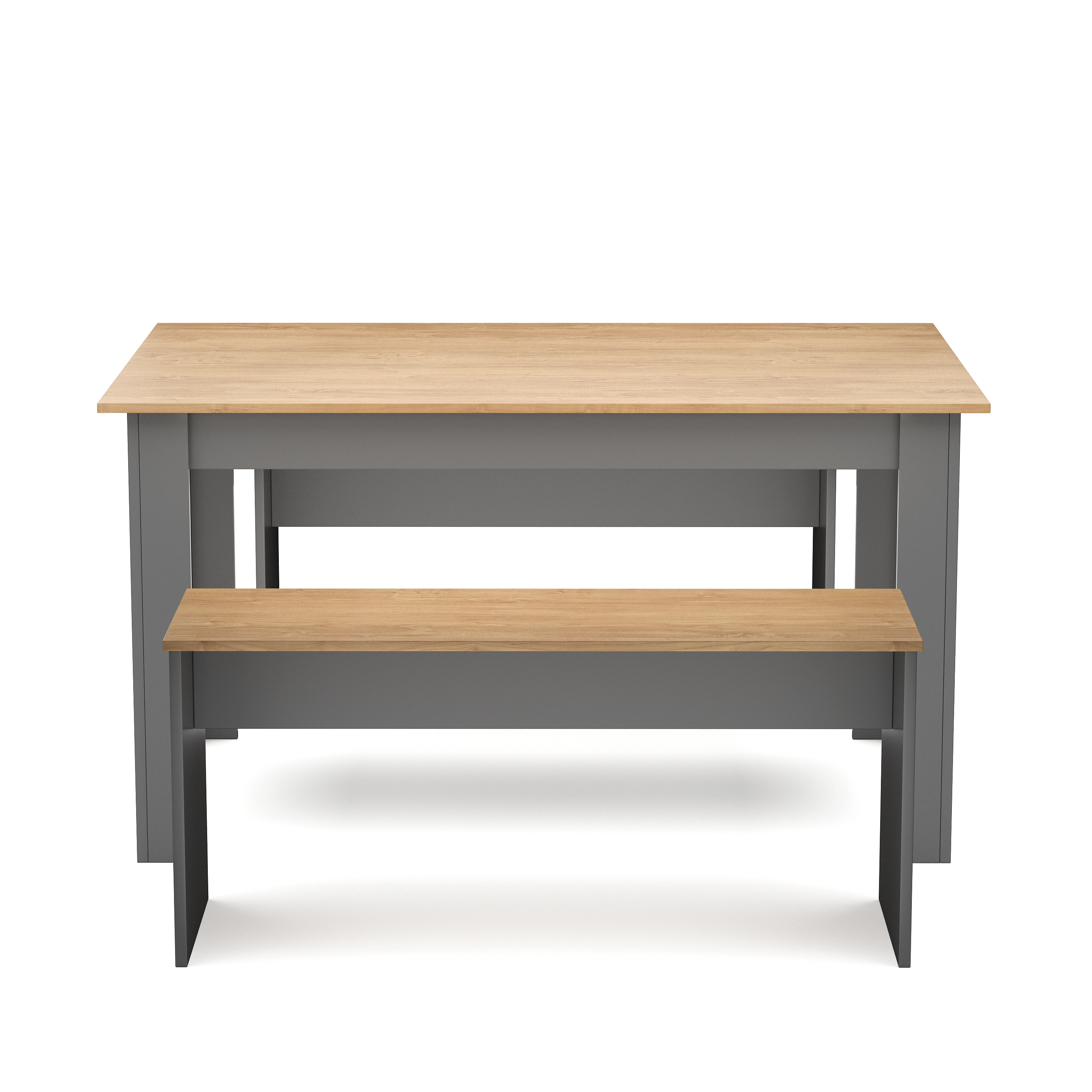 Essgruppe BRENO 3-teilig anthrazit/braun | GONSER.CH