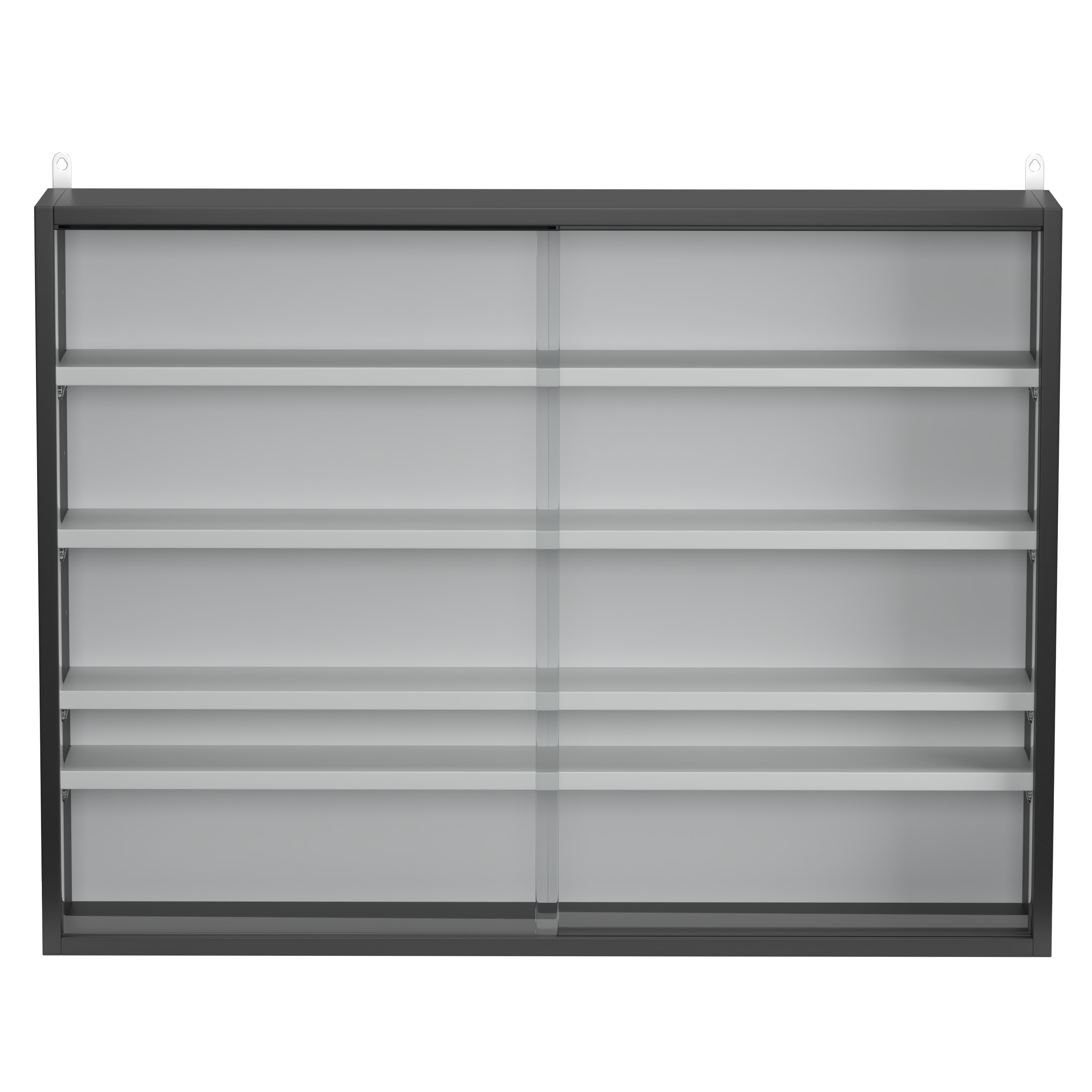 Hängevitrine ELEANOR 80 x 10 x 60 cm schwarz/weiss | GONSER.CH