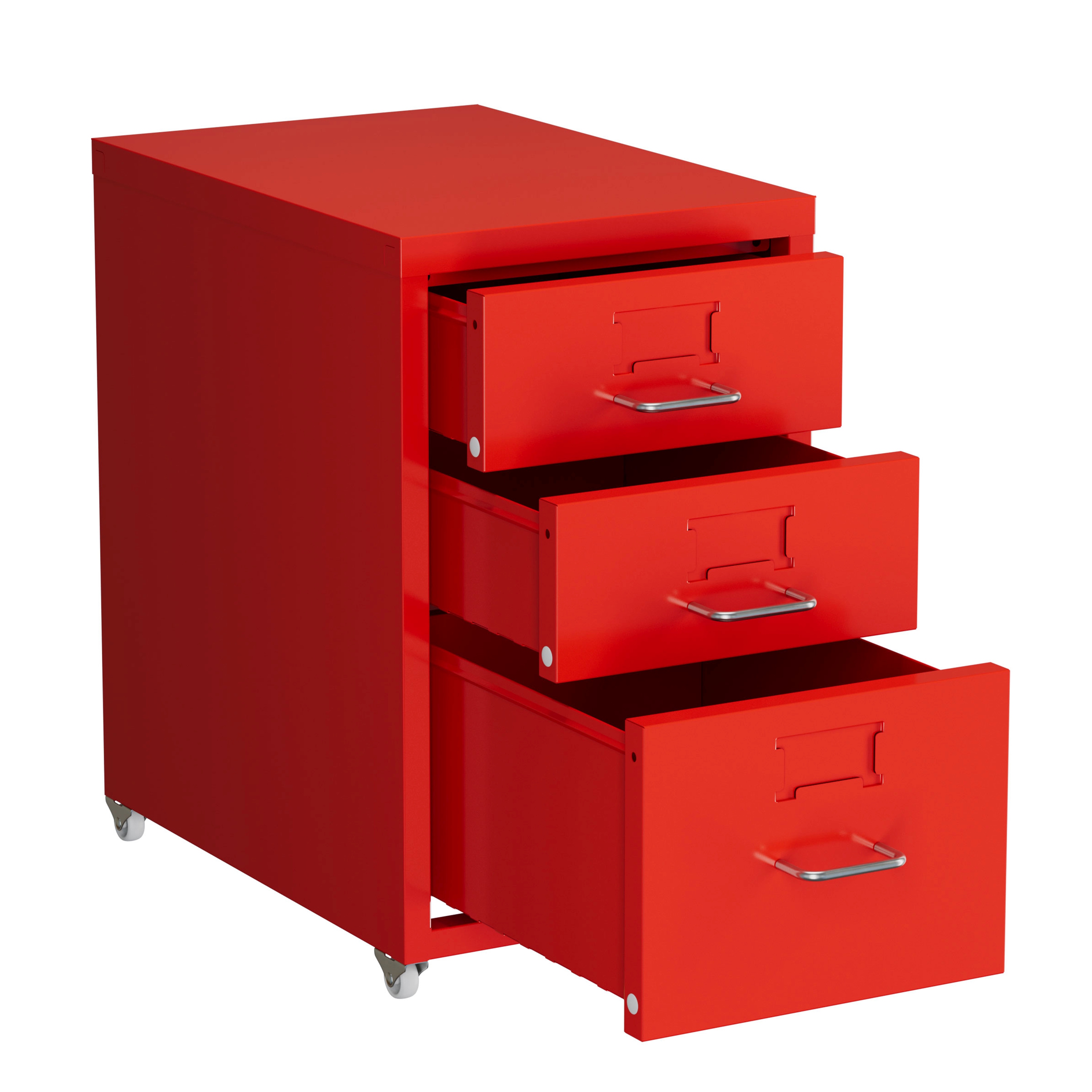 Korpus CUBIX 3 Schubladen rot | GONSER.CH
